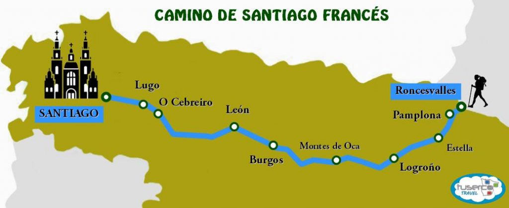 El Camino de Santiago organizado desde 295€ . Por tramos o seguidos.