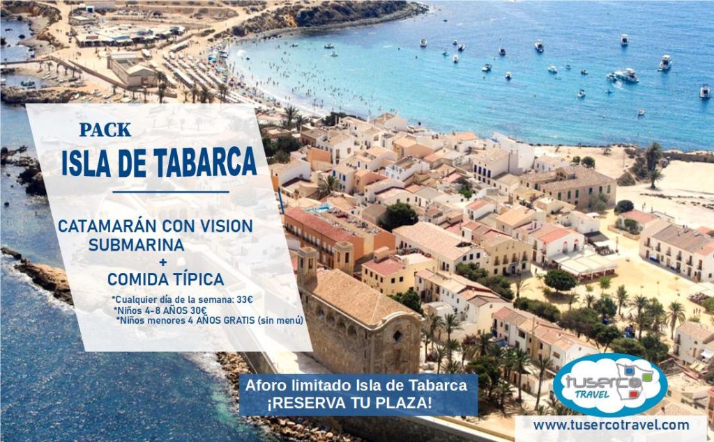 Isla de Tabarca Pack Catamarán + Comida Típica Restaurante - Tuserco Travel